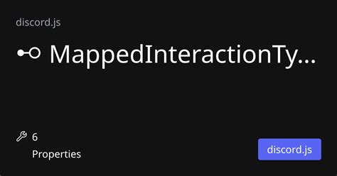 Mappedinteractiontypes Discordjs 14152 Discordjs