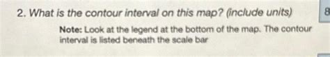 Solved What Is The Contour Interval On This Map Include Chegg Com