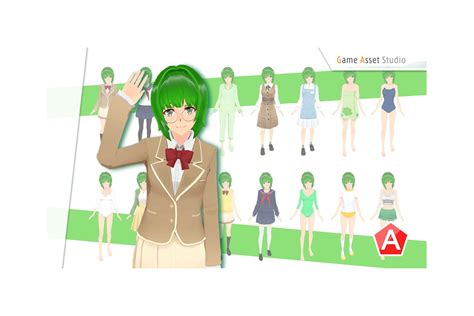 Yuka Character Pack 3d 人形角色 Unity Asset Store
