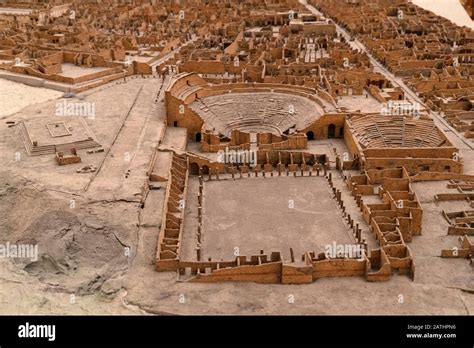 Pompei Ancient Ruins City Model Stock Photo Alamy