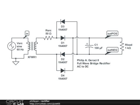 Rectifier Circuitlab