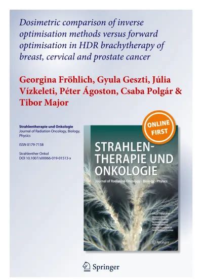Optimisation Methods Versus Forward Optimisation In Hdr Brachytherapy Of Breast Cervical And