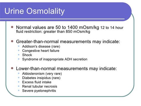 What Is The Osmolality Of Urine At Kevin Davidson Blog