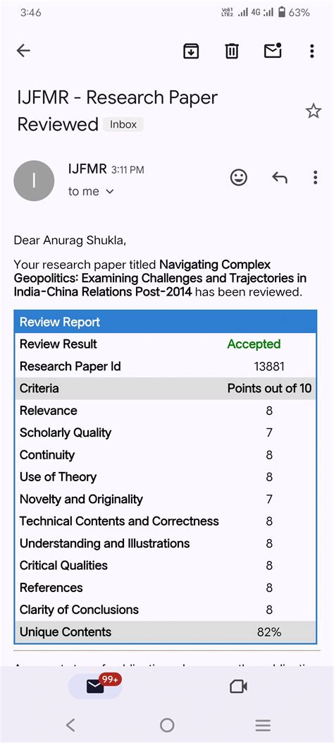 Anurag Shukla On Linkedin Excited To Share That My Paper Titled Navigating Complex Geopolitics