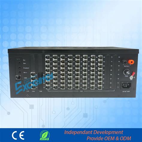 64 Extensions PABX PBX Intercom System For Hotel TP880 464 In Telecom