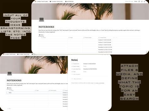 12 Week Year Notion Template Etsy