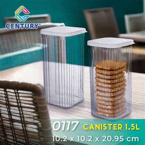0117 Canister 1 5l Century Plastic