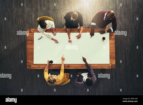 Where There Is Teamwork Success Is A Sure Thing High Angle Shot Of A