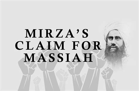 Mirzas Claim For Massiah Inhiraaf