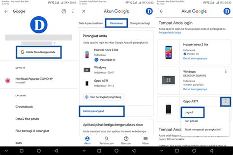 10 Cara Logout Akun Google Di HP Android IPhone IOS Laptop