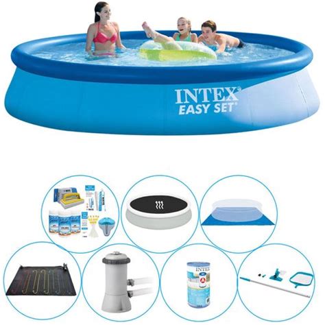Pack Confort Intex Piscine Easy Set Ronde 396x84 Cm Offrir Piscine