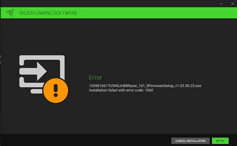 Razer Synapse Installation Error Razer Insider