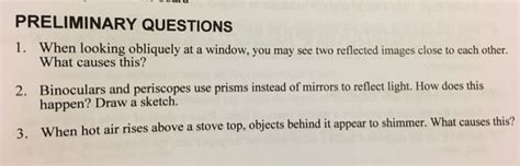 Solved When Looking Obliquely At A Window You May See Two Chegg