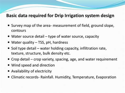 Micro Irrigation In Detail With Examplepptx
