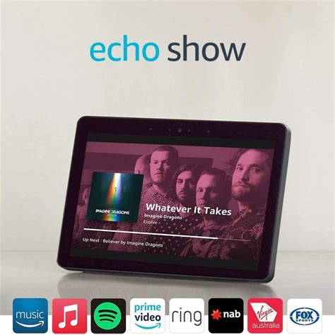 Echo Show Nd Gen Premium Sound And A Vibrant HD Screen Charcoal Fabric Amazon Com