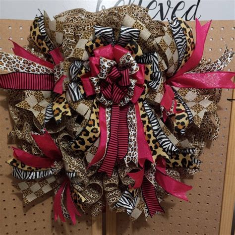 15 Leopard Print Ribbon Cheetah Ribbon Valentine Day Halloween
