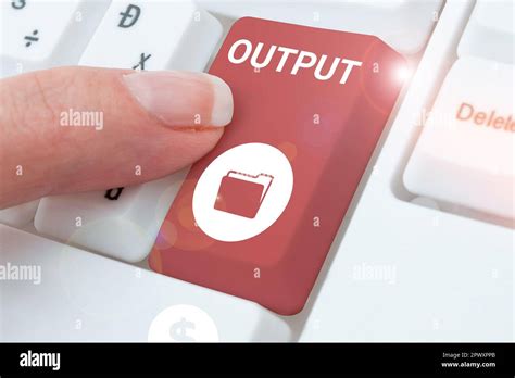 inspiration showing sign output concept meaning the final result of