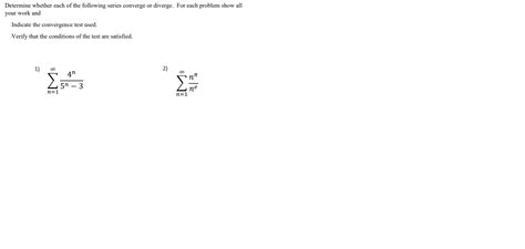 Solved Determine Whether Each Of The Following Series Chegg