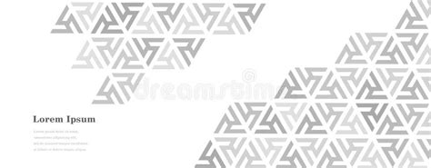 Abstract Gray White Triangle Geometric Background Polygon Pattern Network Concept Stock