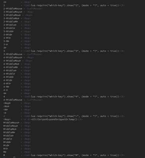 Insert Mode Key That Ins T Map Show Which Key Panel And Only Null Show Issue Folke