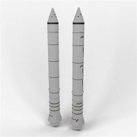 3D модель Твердотопливный ракетный ускоритель СРБ TurboSquid 1597861