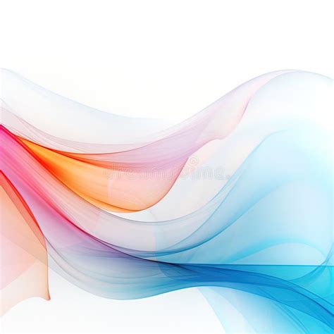 Abstract Art That Uses Flowing Lines And Colors To Create A Dynamic Effect Stock Illustration
