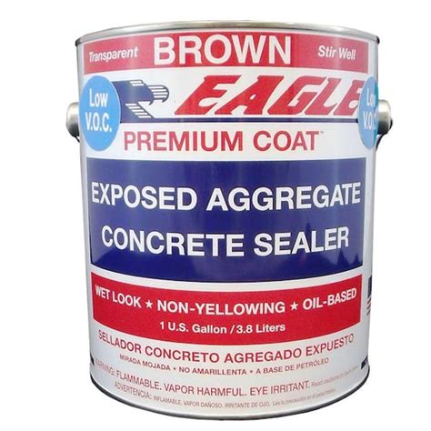 Eagle 1 Gal Clear Wet Look Solvent Based Low VOC Aggregate Concrete