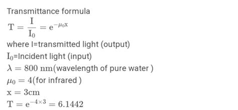 Solved Biophotenics We Define The Transmittance Of A Given Layer Of
