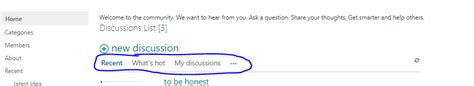 How To Rename The View Names Of The New Discussion List Filters In