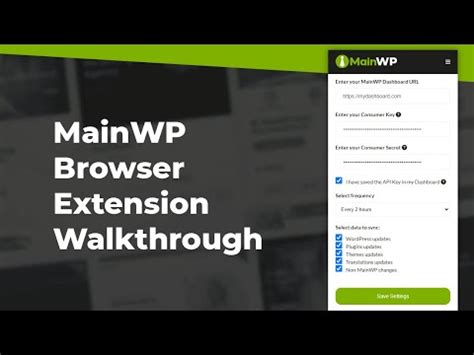 MainWP Browser Extension Chrome Web Store