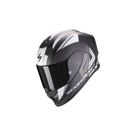 casque intégral Scorpion EXO R1 AIR HALLEY Matt Black White