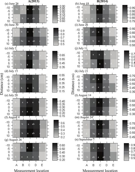 Spatial Variability Of The Throughfall Ratio Among The Five Measurement Download Scientific