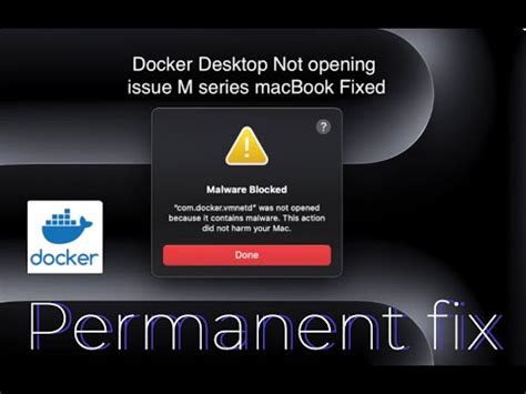 Fix Docker Malware Blocked Issue On Mac Quick Solution Youtube