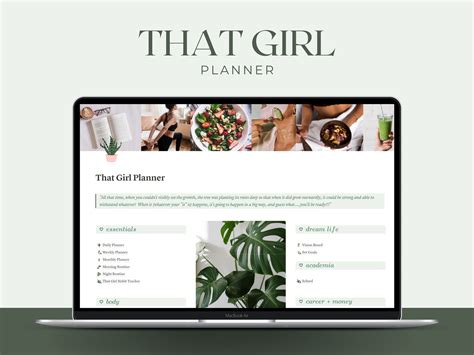Notion Planner Template That Girl Planner Personal Planner Digital