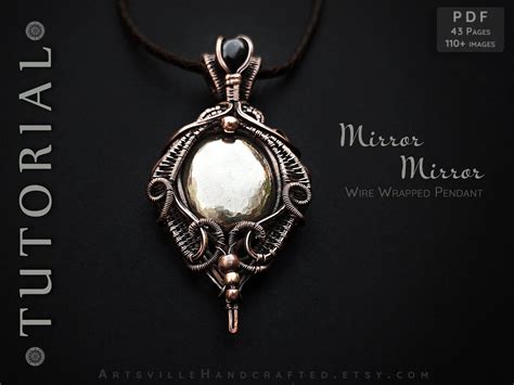 Wire Wrap Tutorial Wire Pendant Tutorial Wire Tutorial Etsy