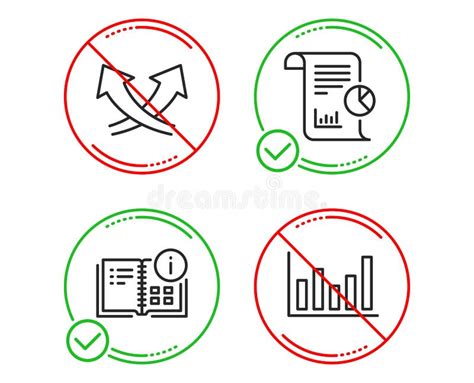 Intersection Arrows Instruction Info And Report Icons Set Column