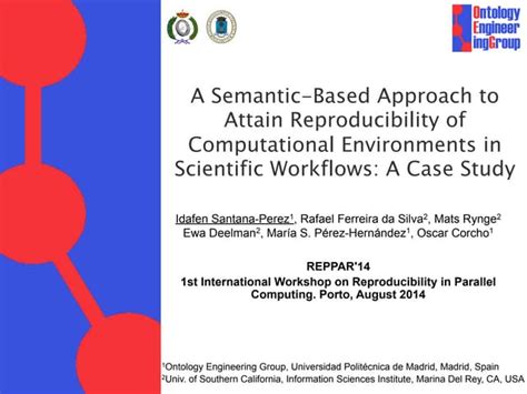 A Semantic Based Approach To Attain Reproducibility Of Computational