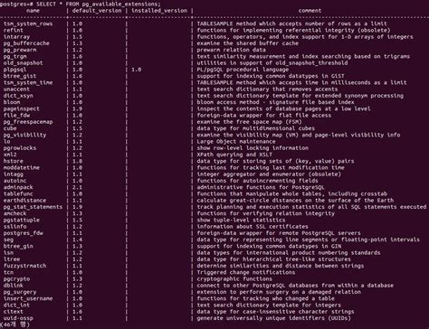 Postgresql Extension확장 모듈 설치하기 Uuid
