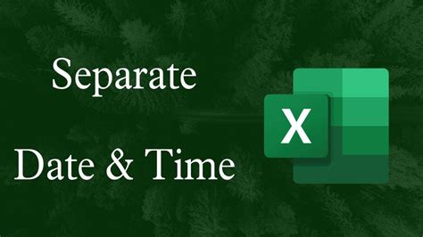 How To Separate Date And Time Youtube