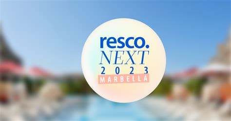 Resco Announces Details For Flagship Conference Resco Next Resco