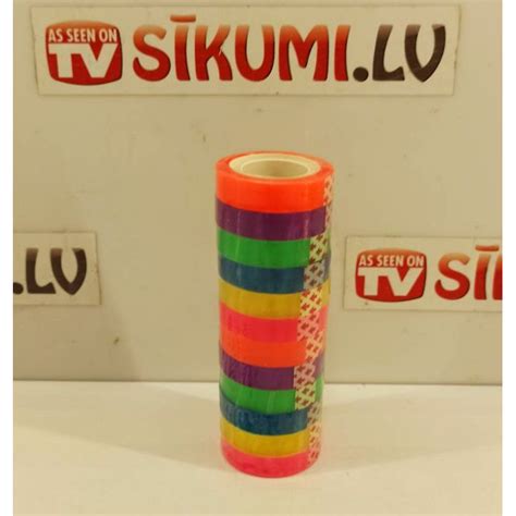 Caurspīdīga Krāsaina Biroja Līmlente Skotčs Sikumilv Idejas Dāvanām