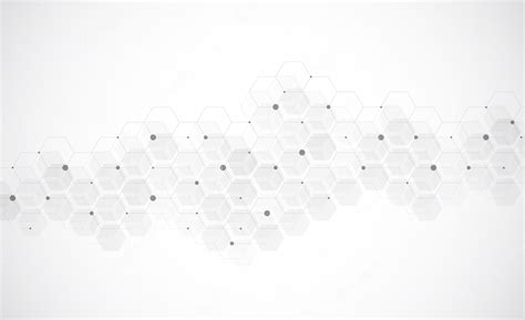 Premium Vector Hexagons Pattern Background Genetic Research Molecular Structure Chemical