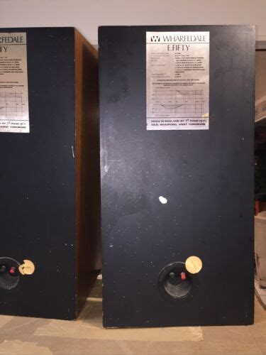 Vintage 1970s 80s Pair Wharfedale E Fifty E50 Floor Speakers 4621790912