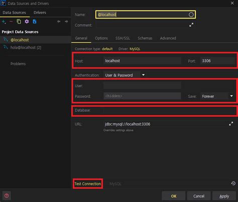 Intellij Rds와 연결하기