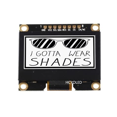 Multi Purpose 1 54 Inch Mini Oled Display 128x64 Resolution And I2c Spi