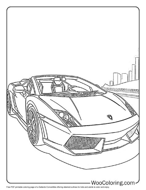 Lamborghini Gallardo Colouring Pages