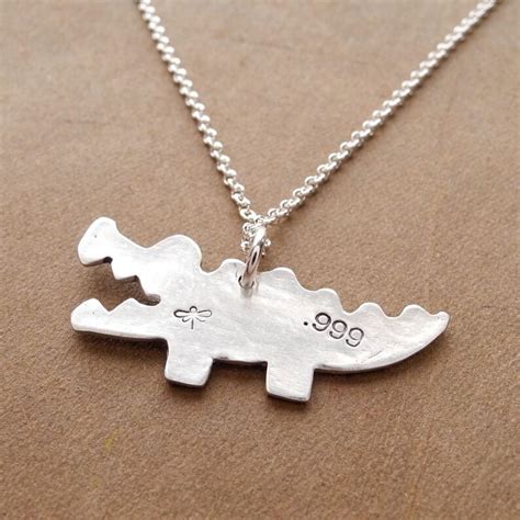 Alligator Necklace Crocodile Necklace Handmade Alligator Etsy