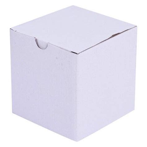 White 20x20 Inches 2mm Thick Plain Matte Finished Paper Duplex Box At