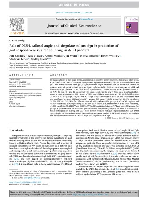 Pdf Predicting Gait Response In Inph Role Of Desh And Imaging Signs