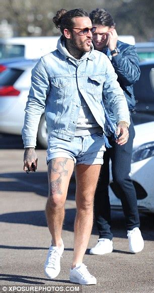 Shirtless TOWIE Hunks James Lock And Pete Wicks Display Sculpted Physiques In Denim Hotpants